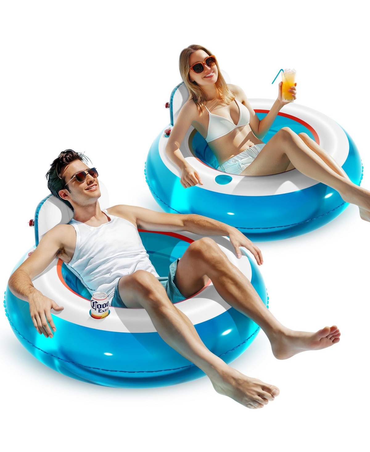 Click here for Aofar 2 Pack Inflatable Pool Float Chair Lounger C... prices