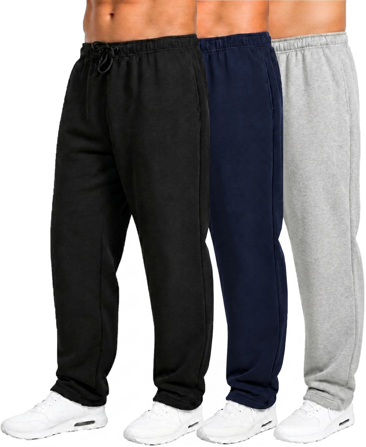 Click here for Q-Active Mens Classic Fleece Sweatpants  3-Pack -... prices