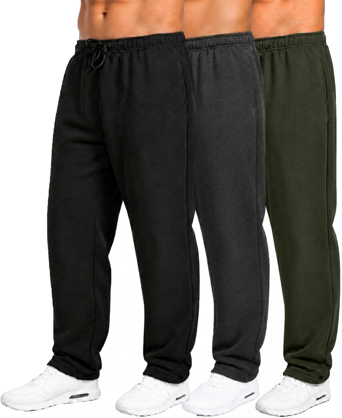 Click here for Q-Active Mens Classic Fleece Sweatpants  3-Pack -... prices