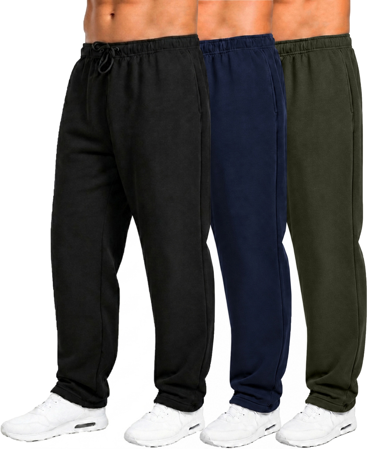 Click here for Q-Active Mens Classic Fleece Sweatpants  3-Pack -... prices