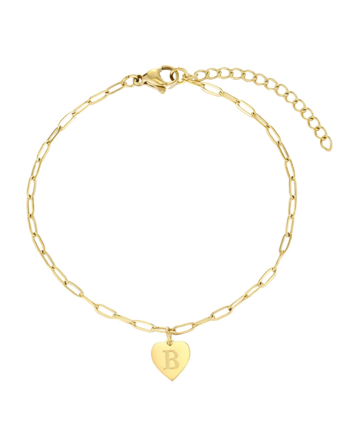 Click here for Adornia Tarnish Resistant Gold Initial Engraved He... prices