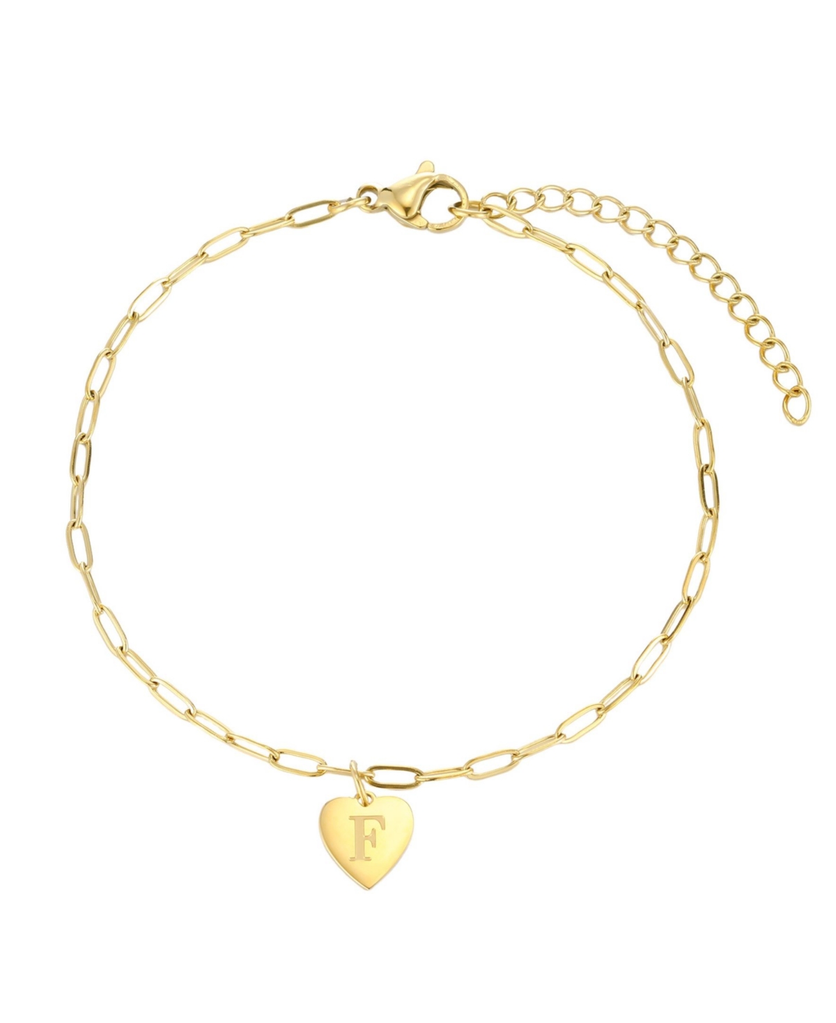 Click here for Adornia Tarnish Resistant Gold Initial Engraved He... prices
