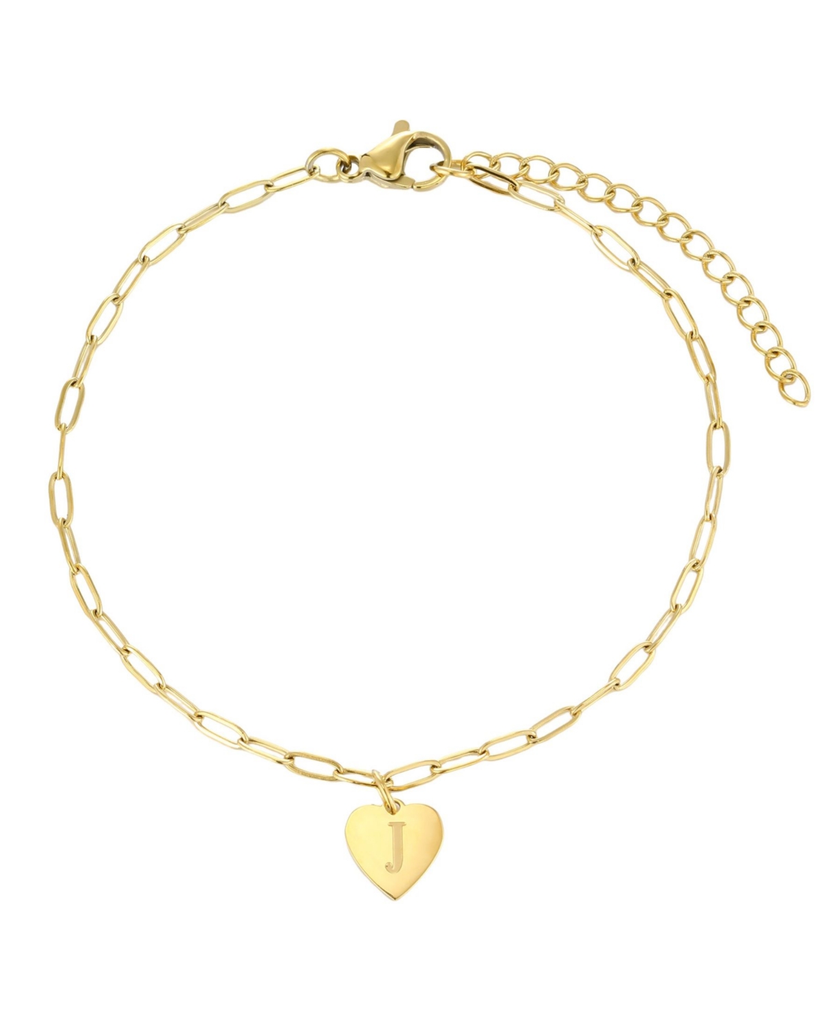 Click here for Adornia Tarnish Resistant Gold Initial Engraved He... prices