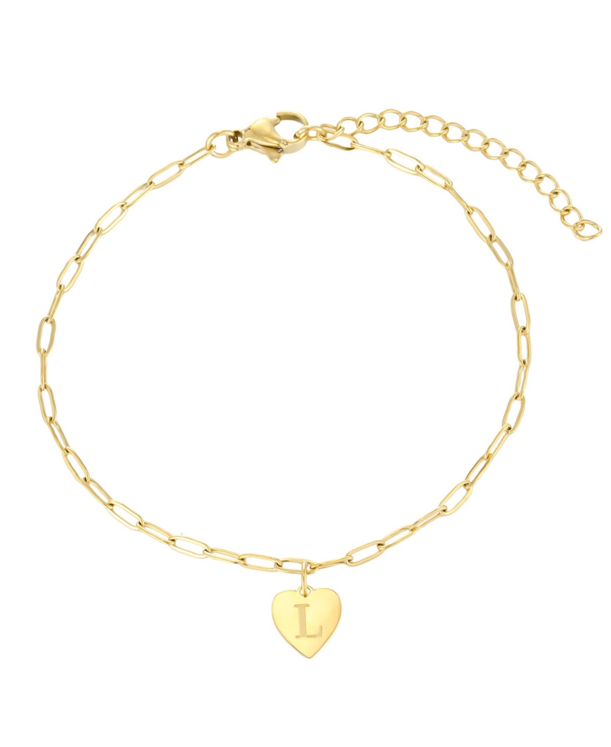 Click here for Adornia Tarnish Resistant Gold Initial Engraved He... prices