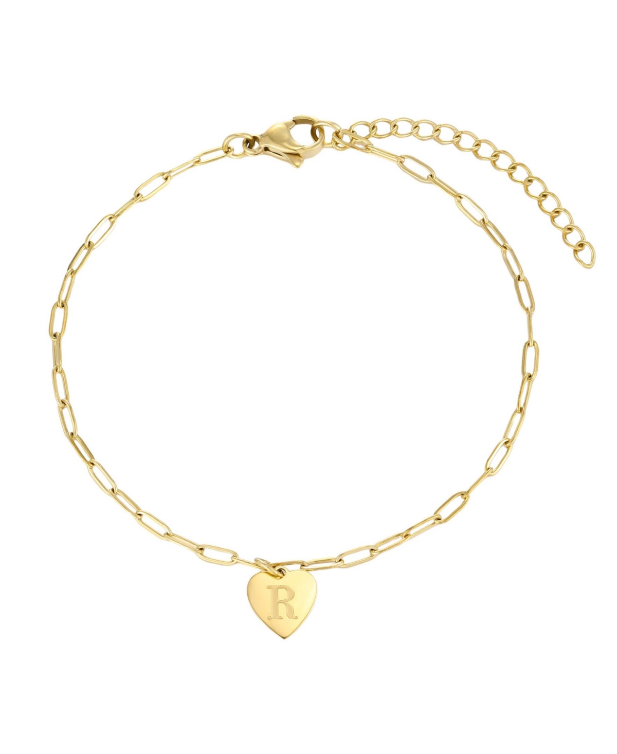 Click here for Adornia Tarnish Resistant Gold Initial Engraved He... prices