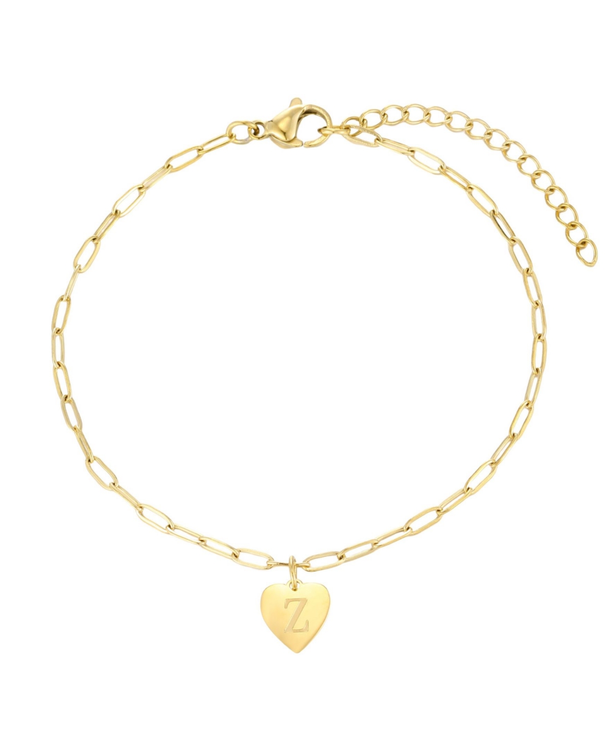 Click here for Adornia Tarnish Resistant Gold Initial Engraved He... prices