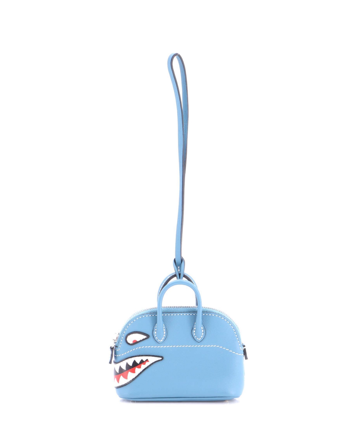 Click here for Pre-Owned HERMES Bolide Shark Bag Charm Leather -... prices
