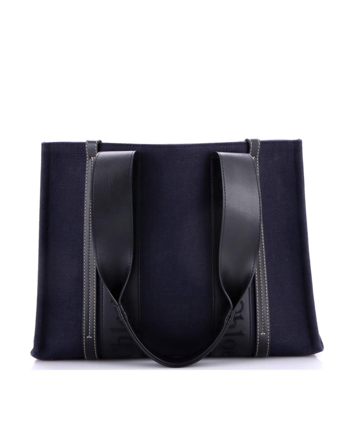 Click here for Pre-Owned Chloe Medium Woody Tote Canvas and Embro... prices