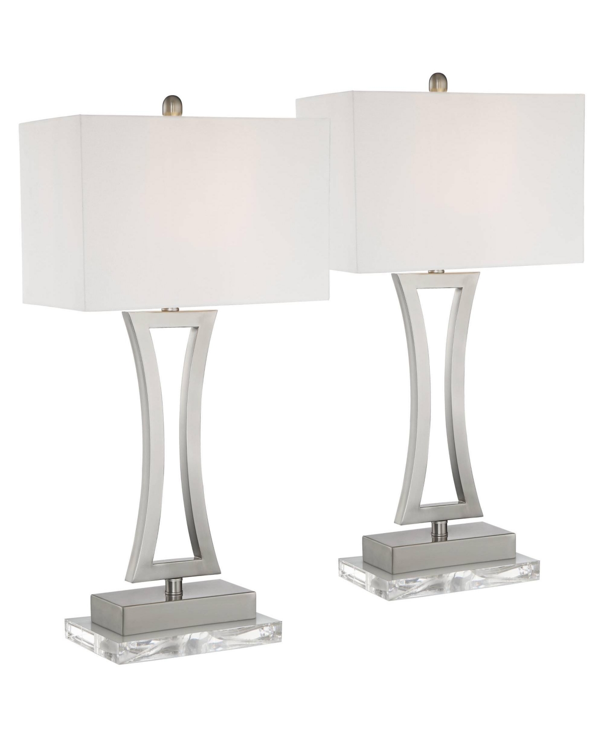 Click here for 360 Lighting Roxie Modern Table Lamps Set of 2 wit... prices
