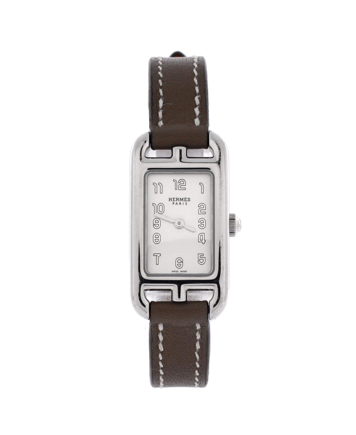 Click here for Pre-Owned HERMES Nantucket Quartz Watch in Stainle... prices