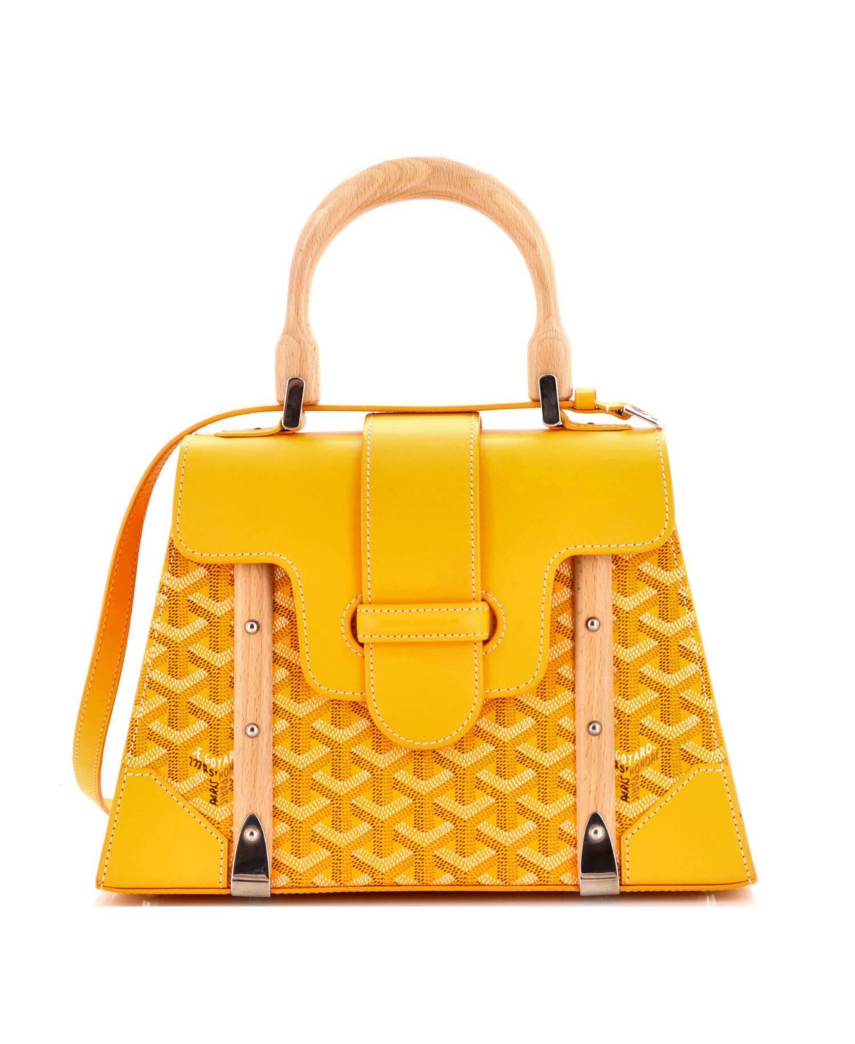 Click here for Pre-Owned Goyard Pm Saigon Top Handle Bag Coated C... prices