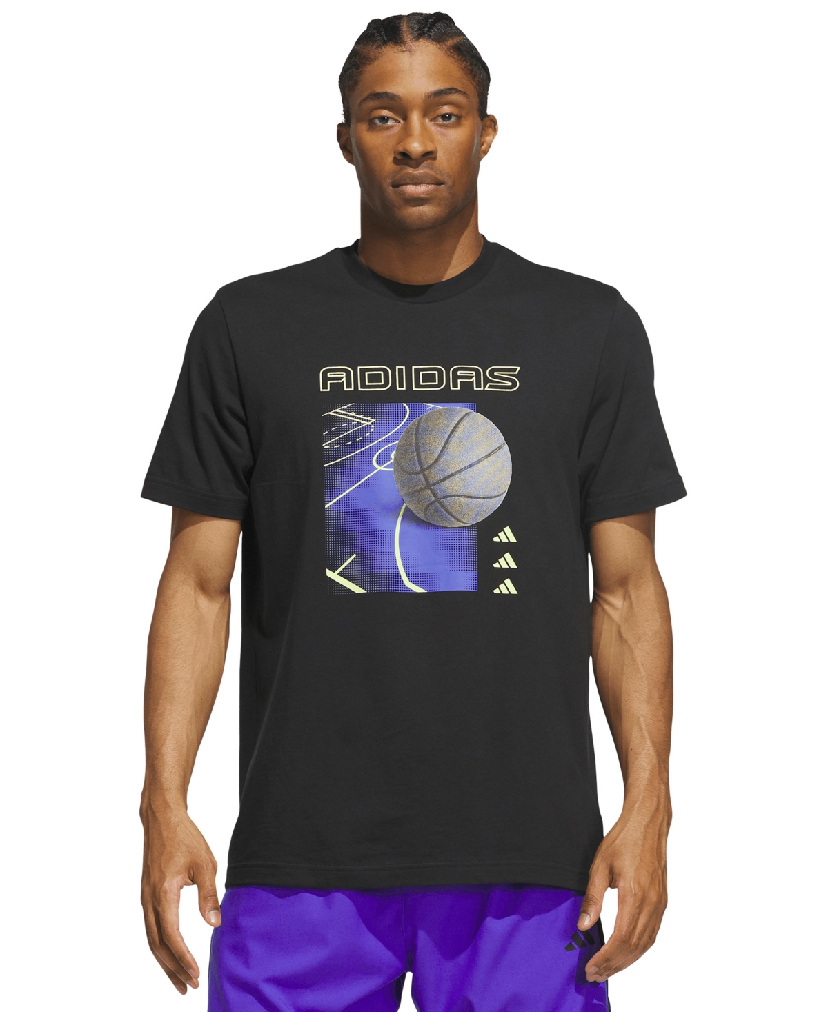 Click here for adidas Mens Bold Basketball Court Graphic Crewneck... prices