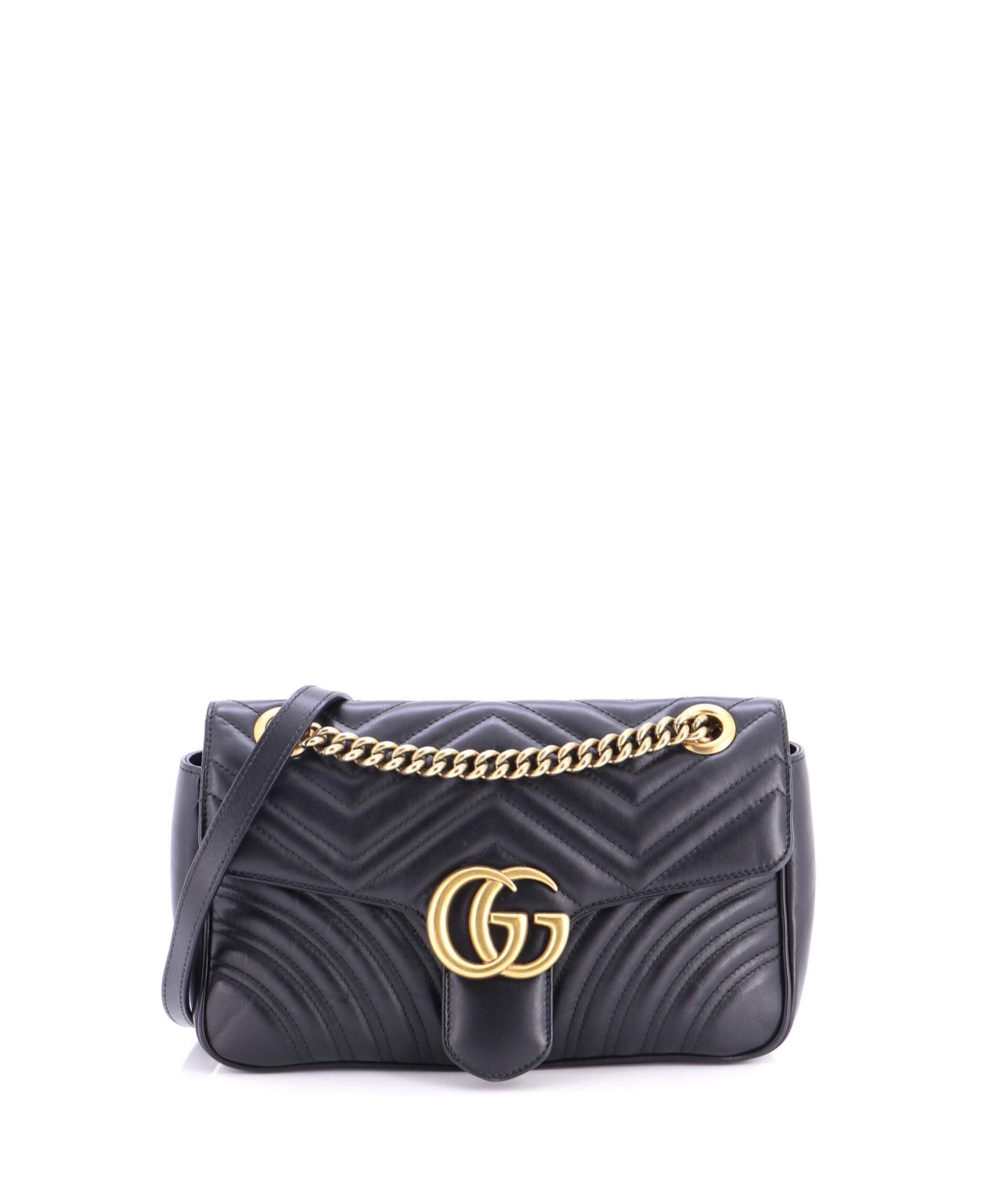 Click here for Pre-Owned Gucci Small Gg Marmont Flap Bag Matelass... prices