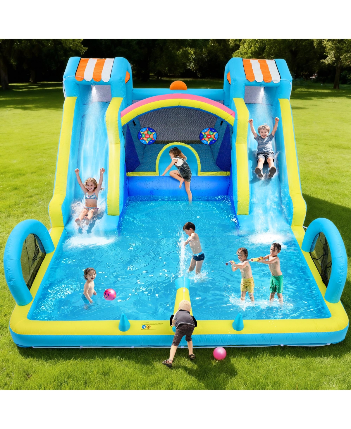 Click here for homfan 177 x 146 x 83 Inch Kids Inflatable Bounce... prices