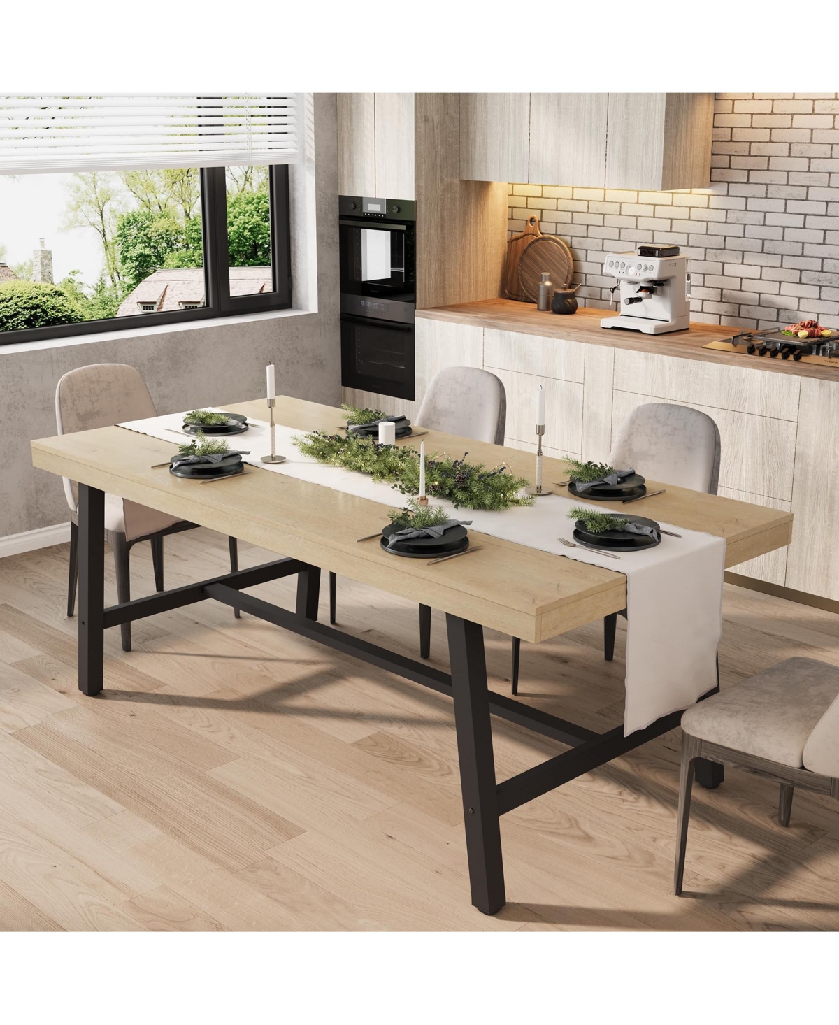 Click here for 4-Person Dining Set 70.87 large kitchen dining tab... prices