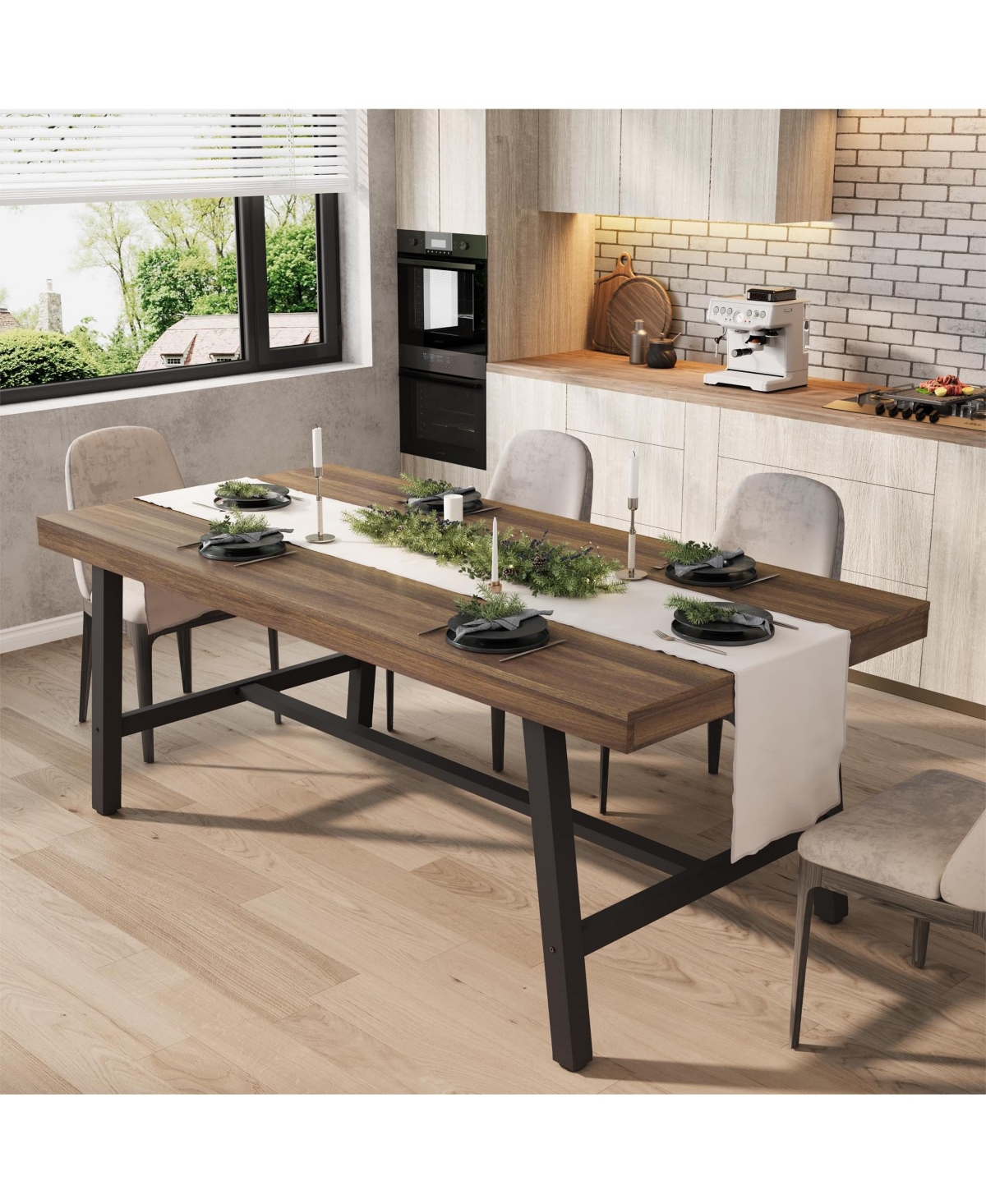 Click here for 4-Person Dining Set 70.87 large kitchen dining tab... prices