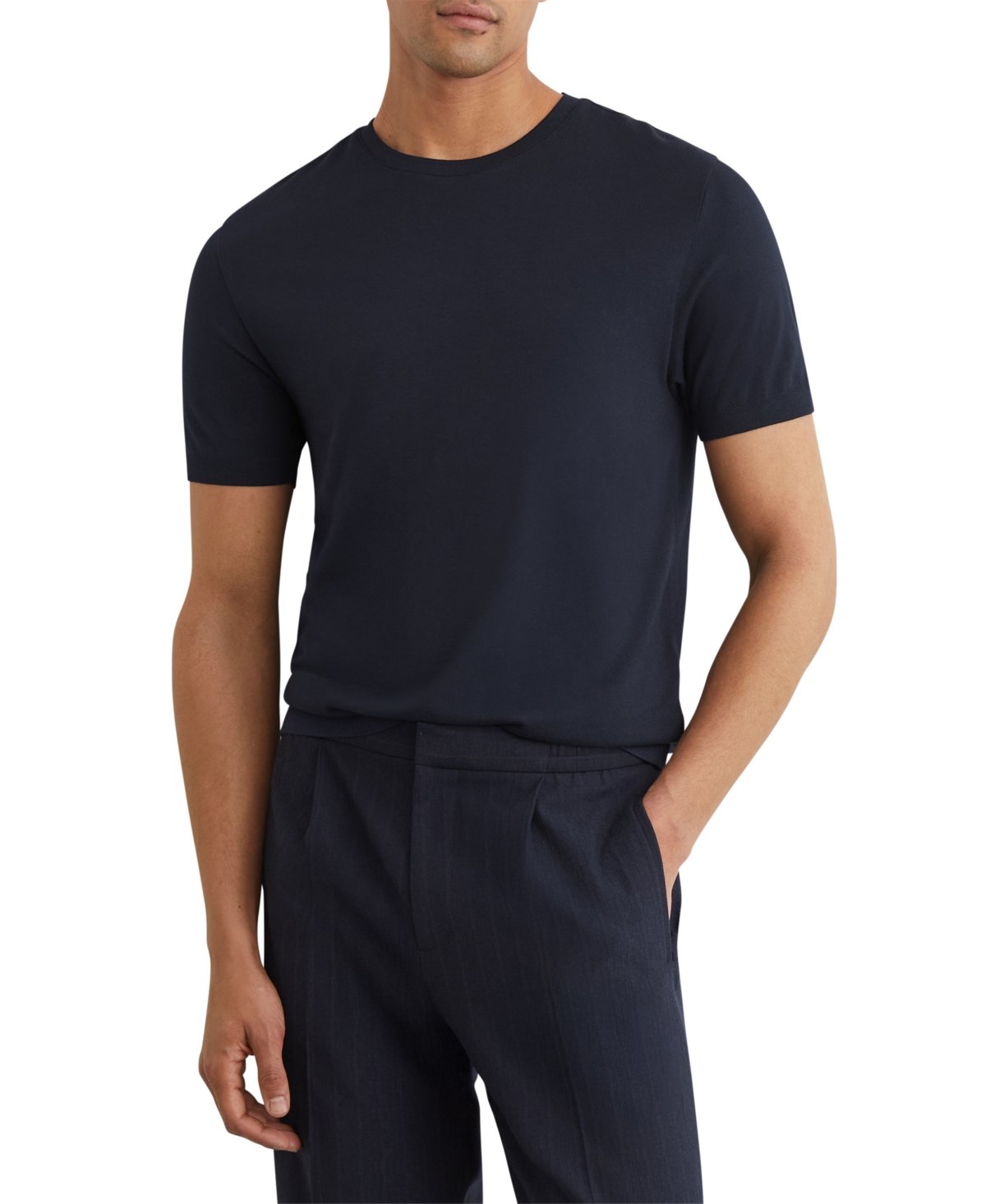 Click here for Reiss Mens Chad Cotton-Modal Crew-Neck Modern-Fit... prices