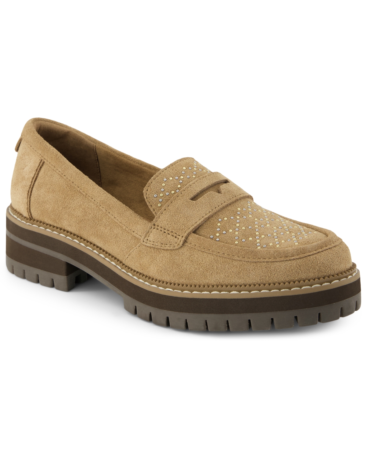 Click here for Toms Womens Cara Slip-On Loafers - Toffee Suede/St... prices