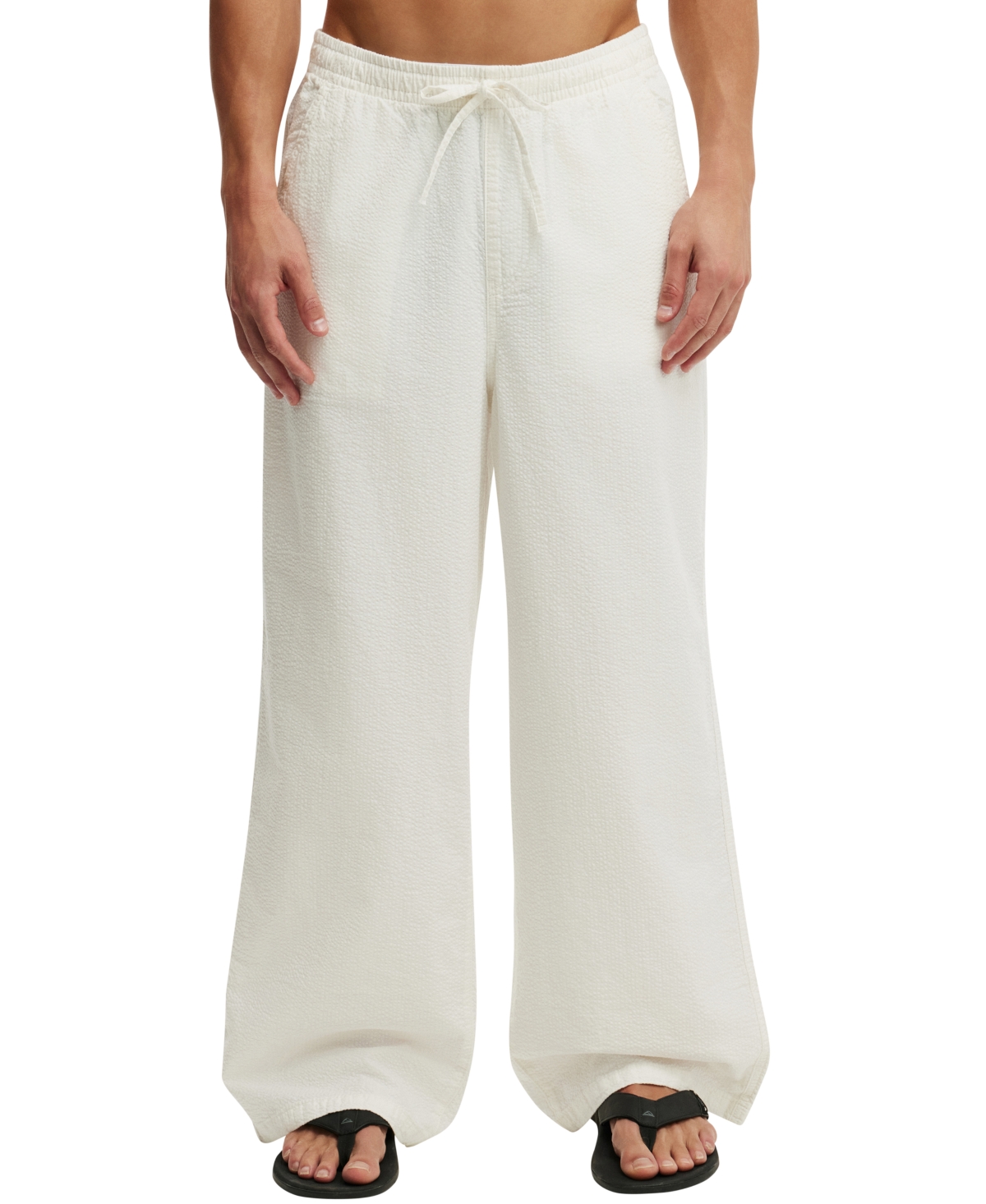 Click here for Cotton On Mens Super Baggy Resort Pants - White prices