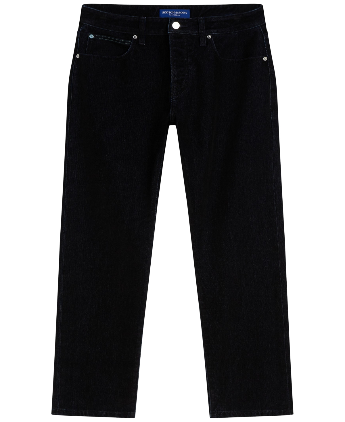 Click here for Scotch & Soda Mens The Zee Straight-Leg Jeans - Bl... prices