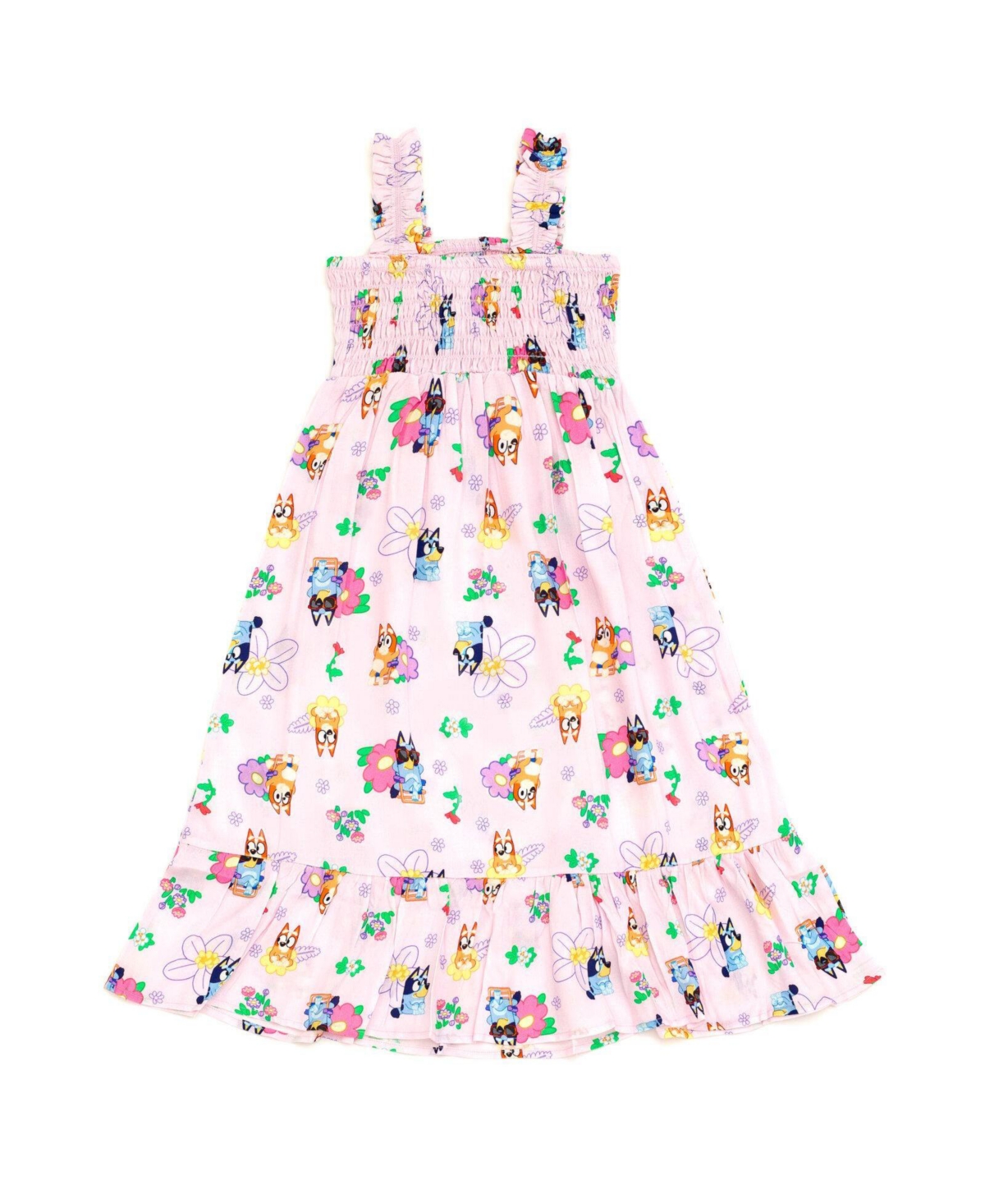 Click here for Bluey Girls (2T-5T) Sleeveless Maxi Dress - Pale p... prices