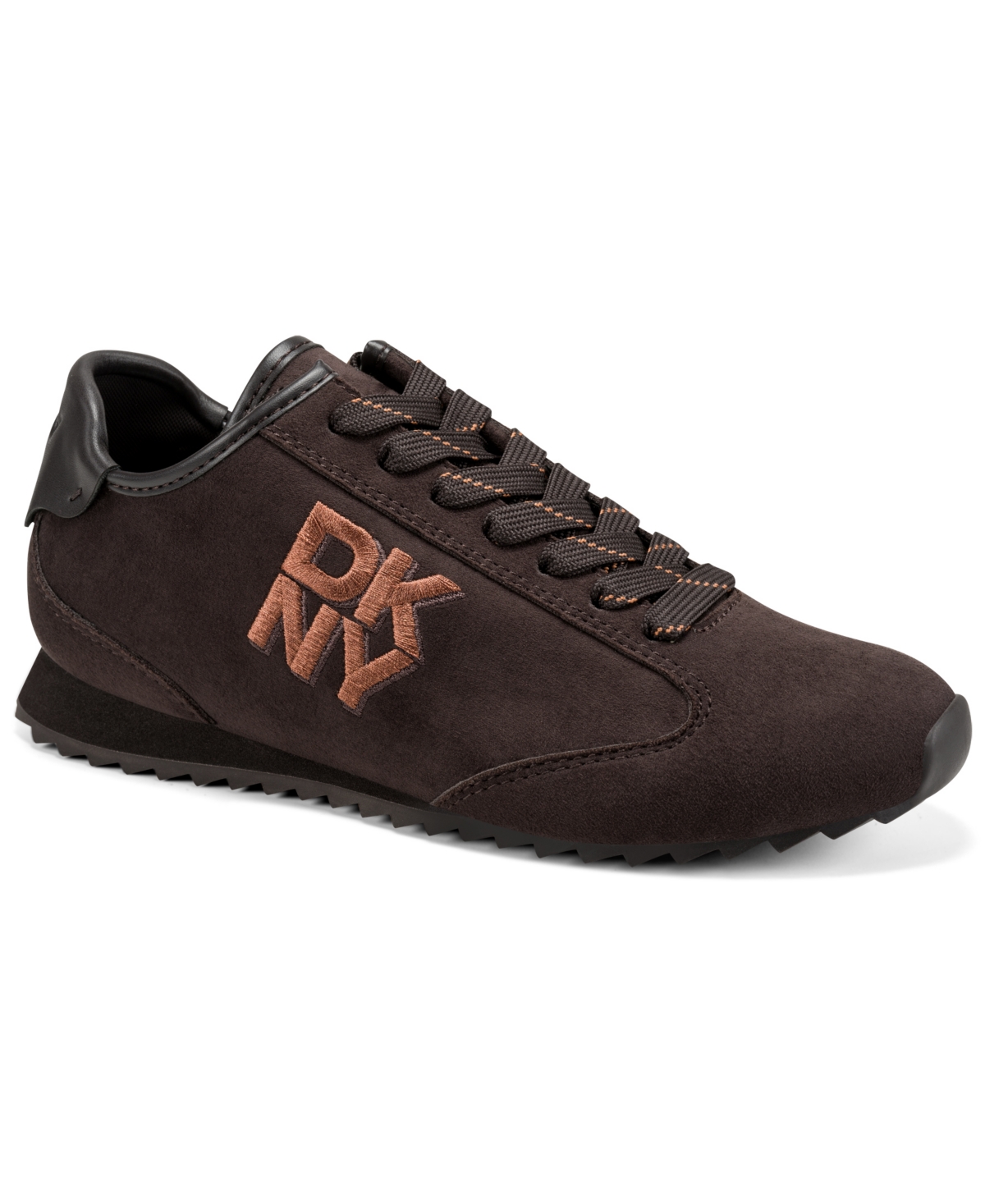Click here for Dkny Womens Avahh Lace-Up Sneakers - Brown prices