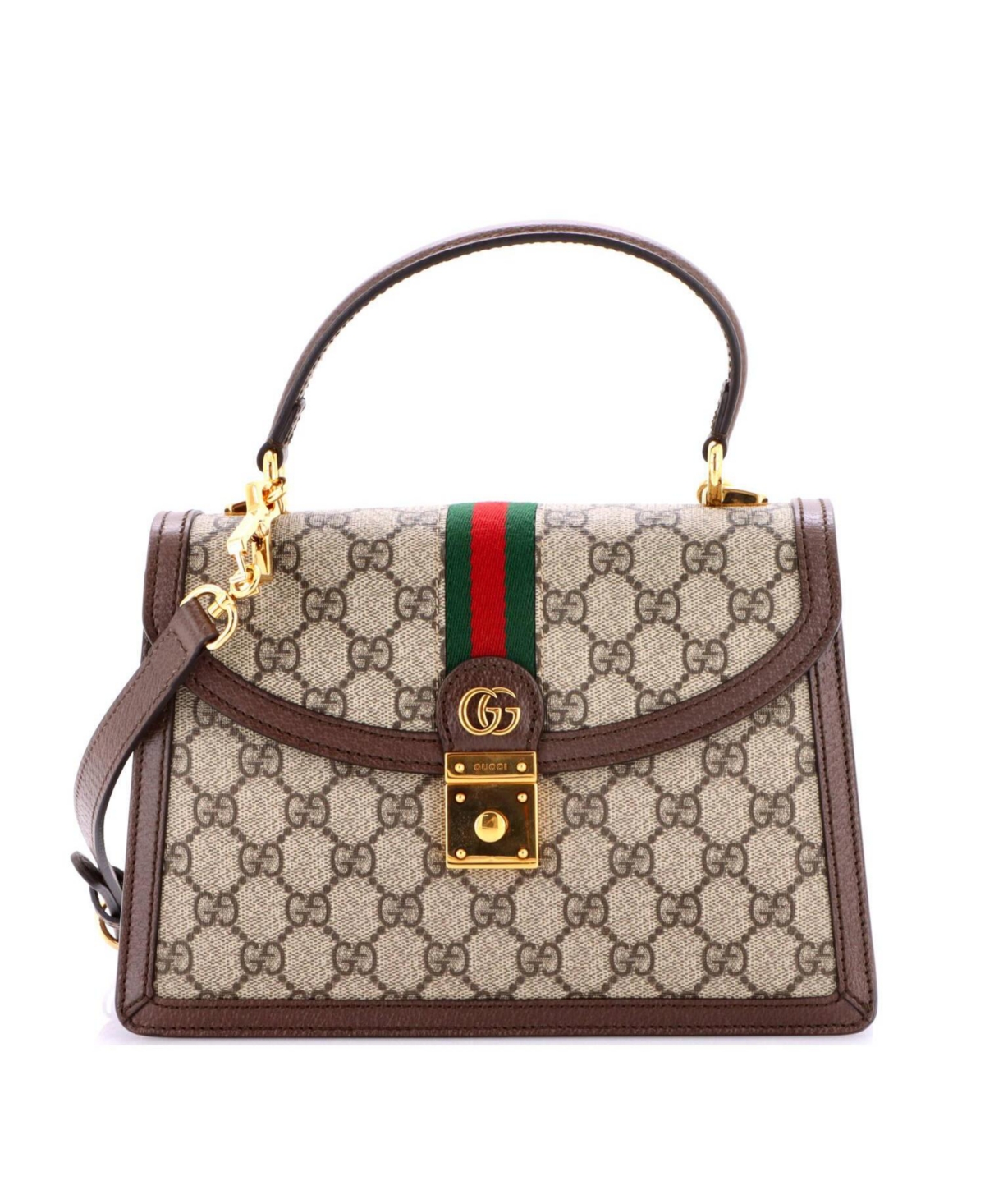 Click here for Pre-Owned Gucci Small Ophidia Flap Top Handle Bag... prices