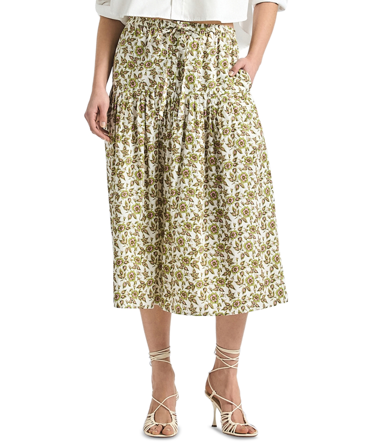 Click here for Derek Lam 10 Crosby Womens Beau Printed Cotton Dro... prices