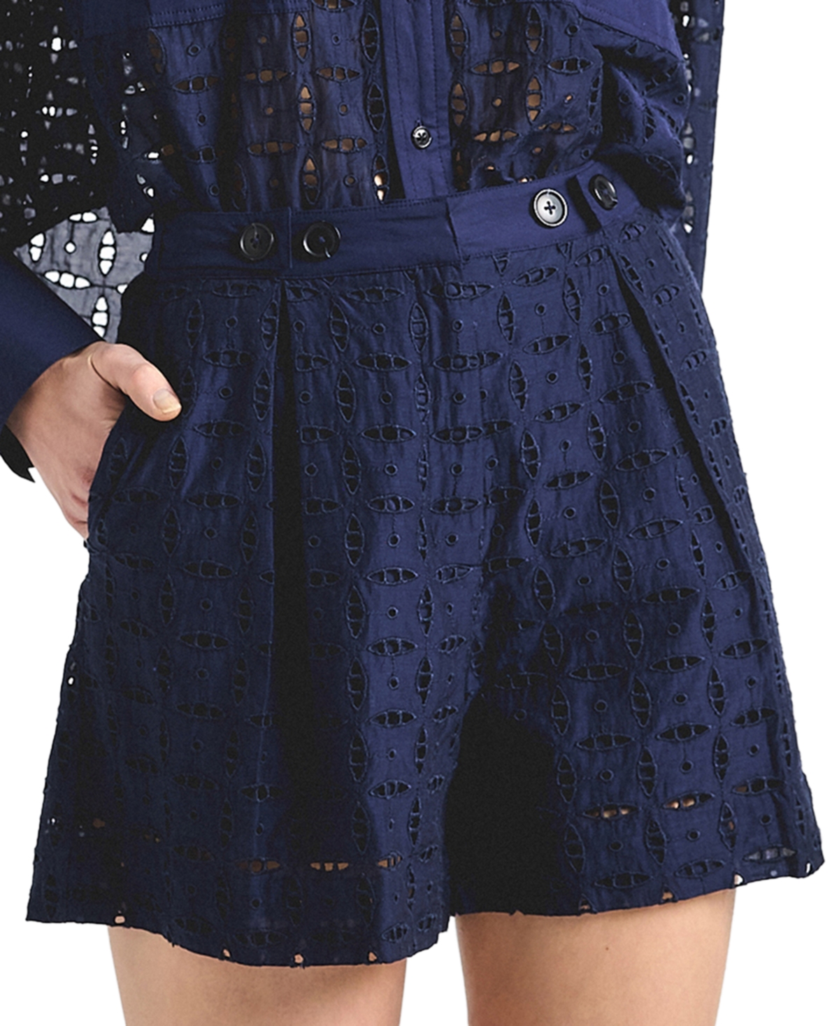 Click here for Derek Lam 10 Crosby Womens Mid-Rise Boswell Eyelet... prices