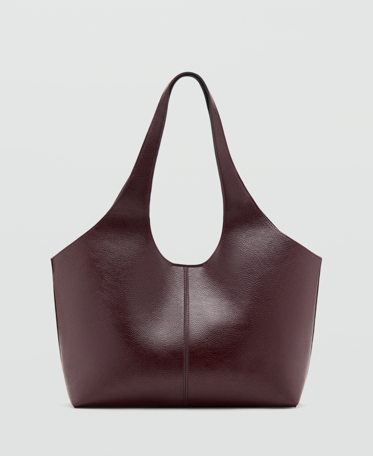 Click here for Mango Womens Large Shopper Bag - Dark Red prices