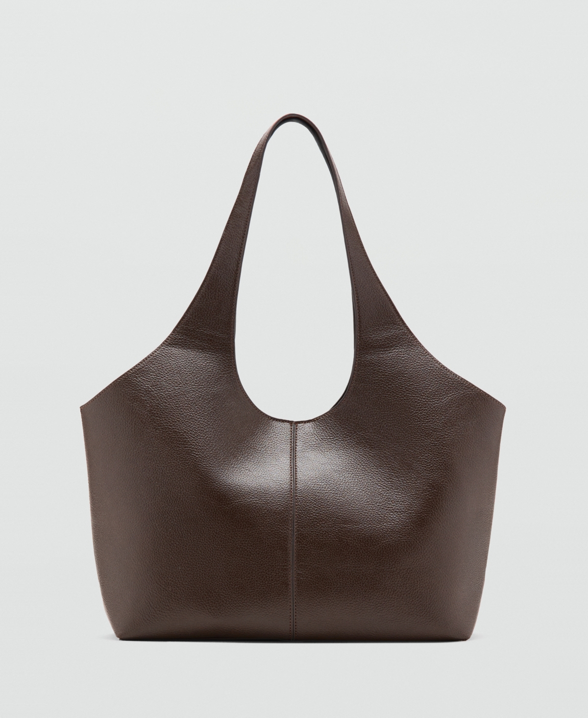 Click here for Mango Womens Large Shopper Bag - Dark Brown prices