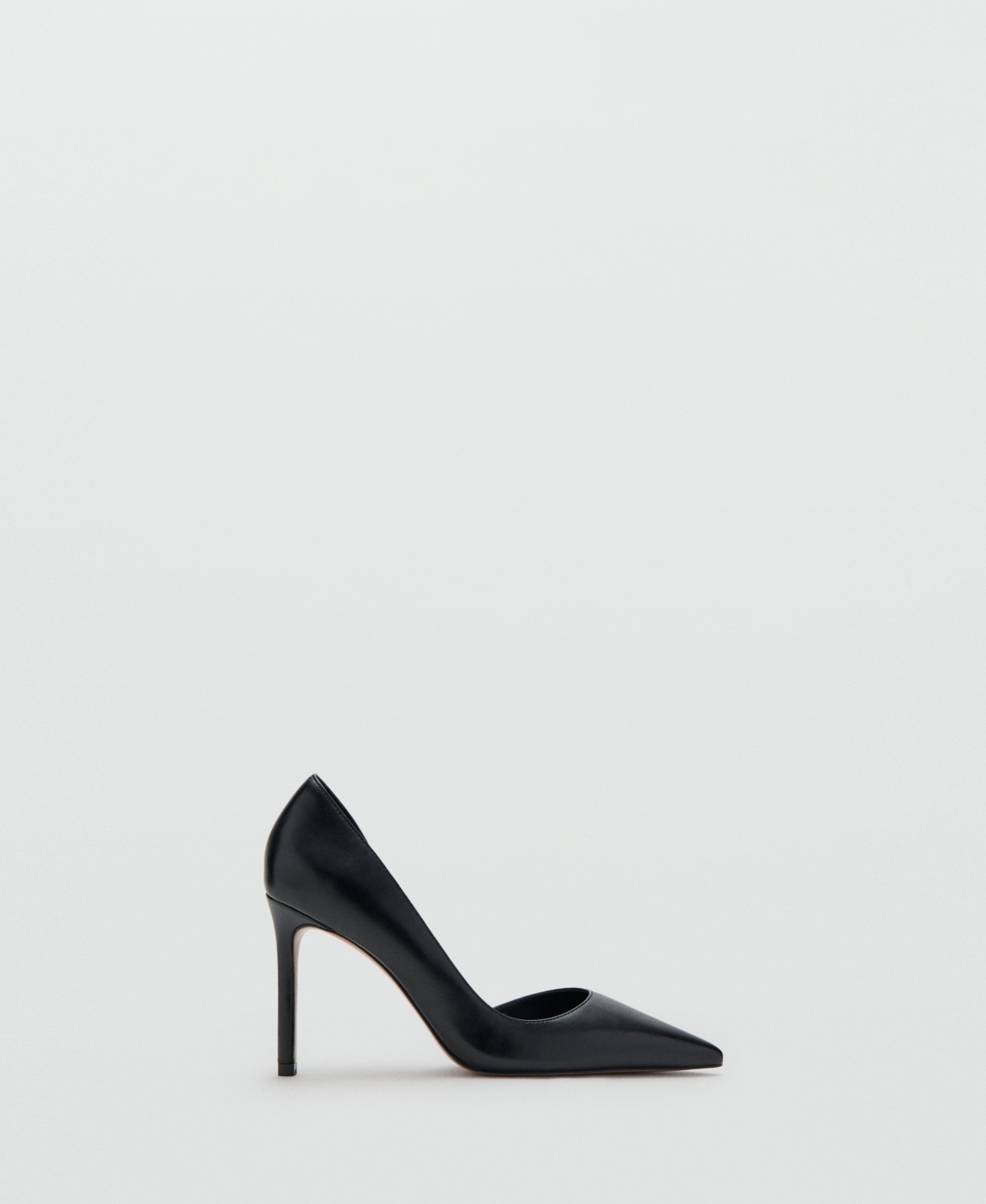 Click here for Mango Womens Asymmetrical Heeled Shoes - Black prices