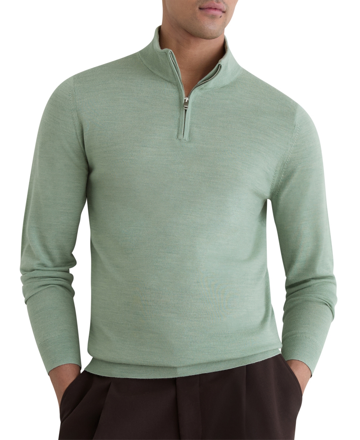 Click here for Reiss Mens Blackhall Merino Wool Half-Zip Funnel-N... prices