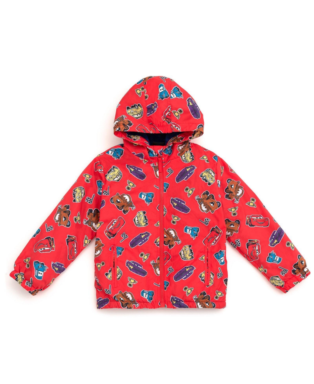 Click here for Cars Toddler Boys (2T-5T) Fleece Hooded Rain Jacke... prices