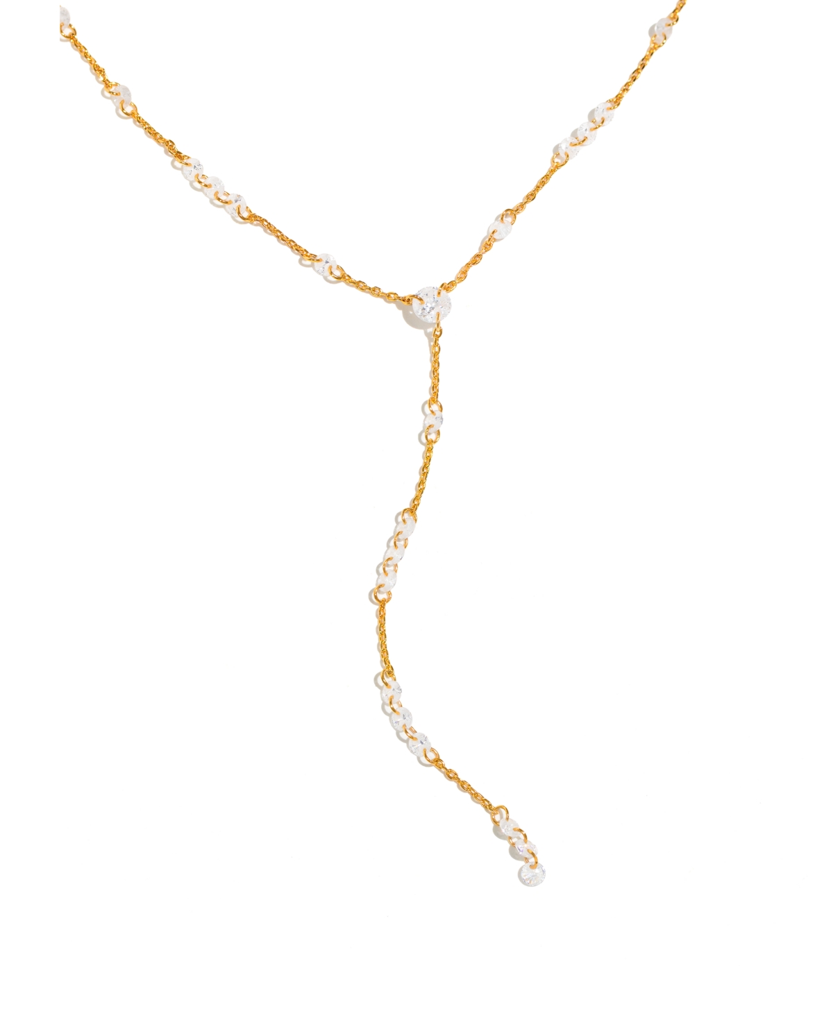 Click here for Girls Crew Crystal Dew You Y Drop Necklace - Gold prices