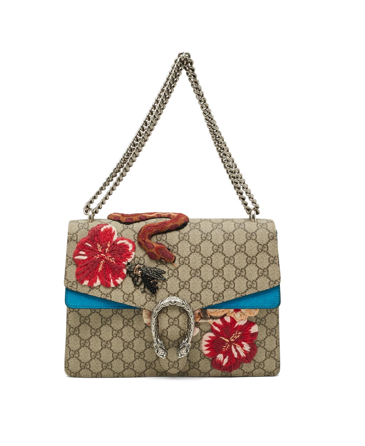 Click here for Pre-Owned Gucci Dionysus Gg Embroidered Shoulder B... prices