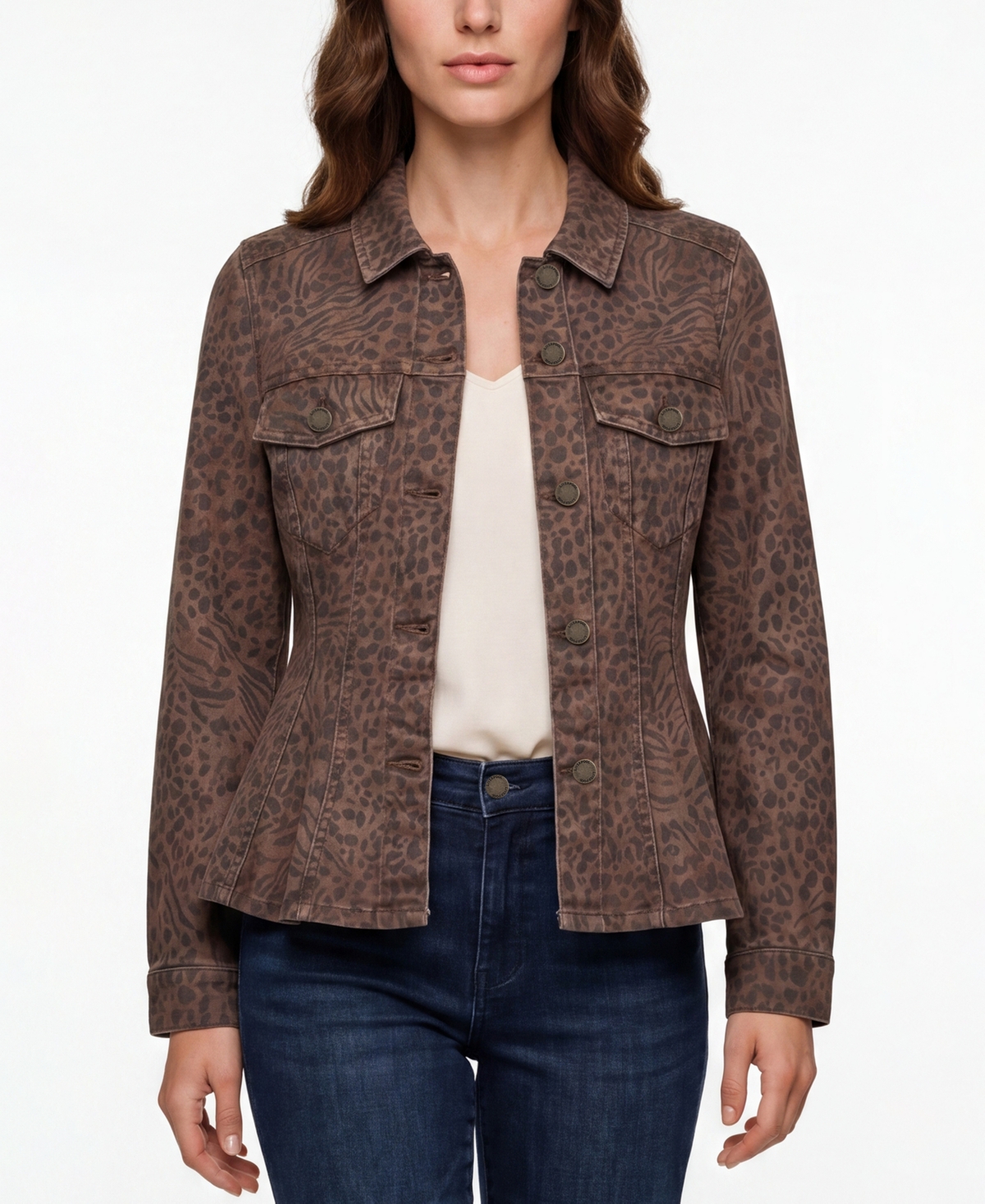 Click here for Liverpool Los Angeles Womens Button-Front Collared... prices