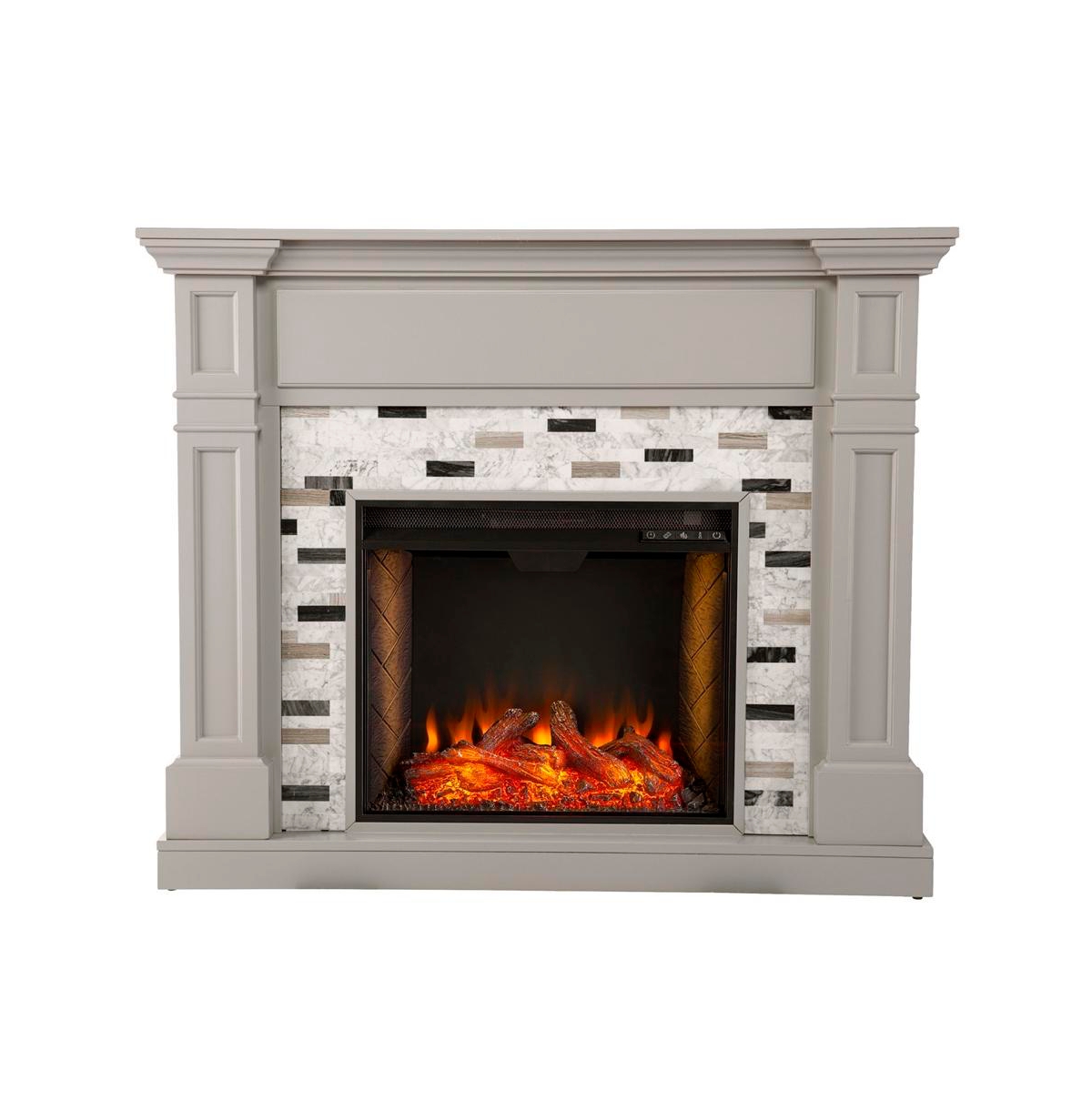 Click here for Augusta Home Birkover Fireplace with Marble Surrou... prices