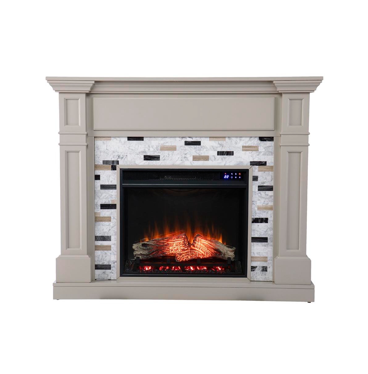 Click here for Augusta Home Birkover Fireplace with Marble Surrou... prices