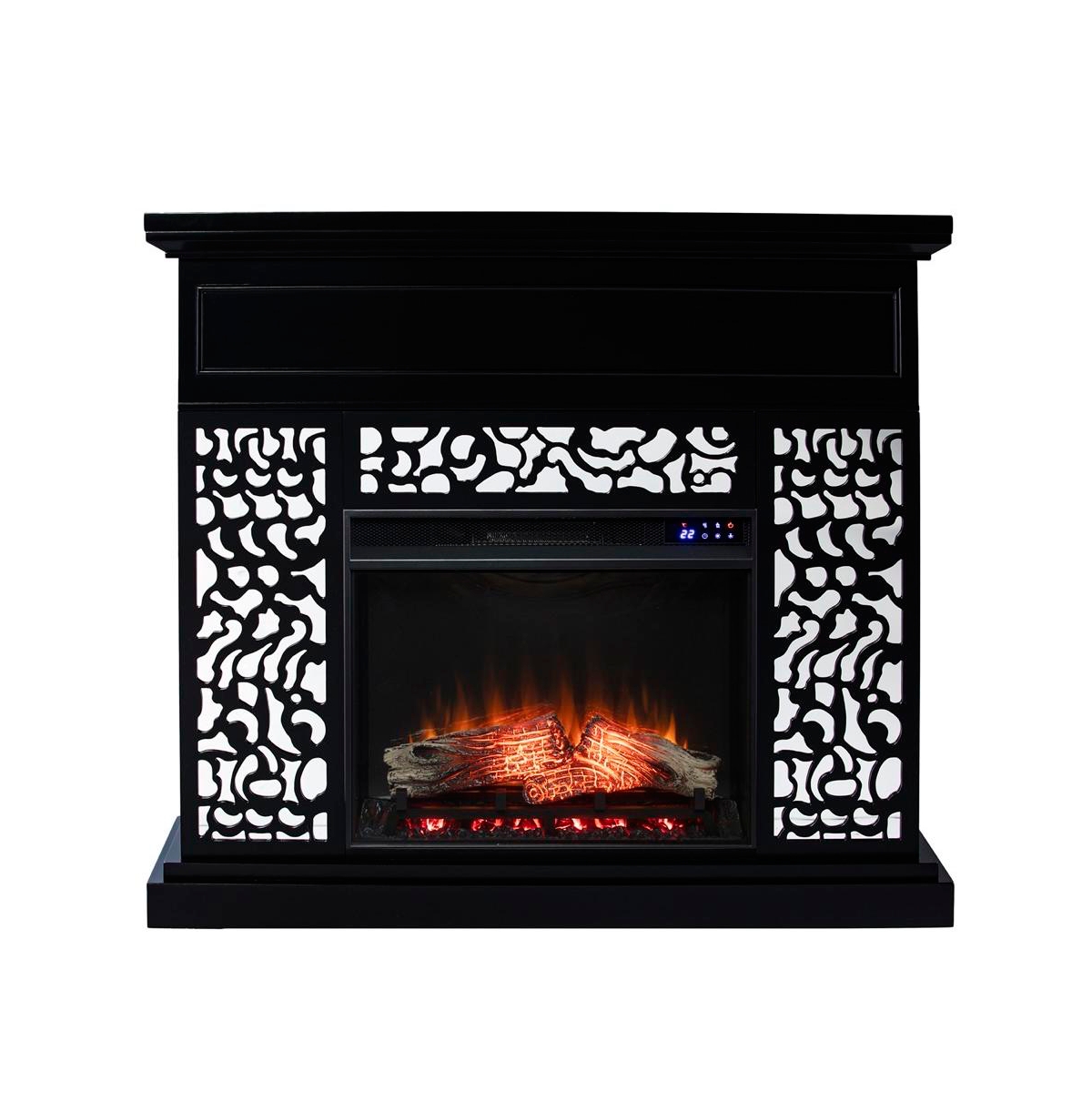Click here for Augusta Home Wansford Fireplace - Black/bright red prices