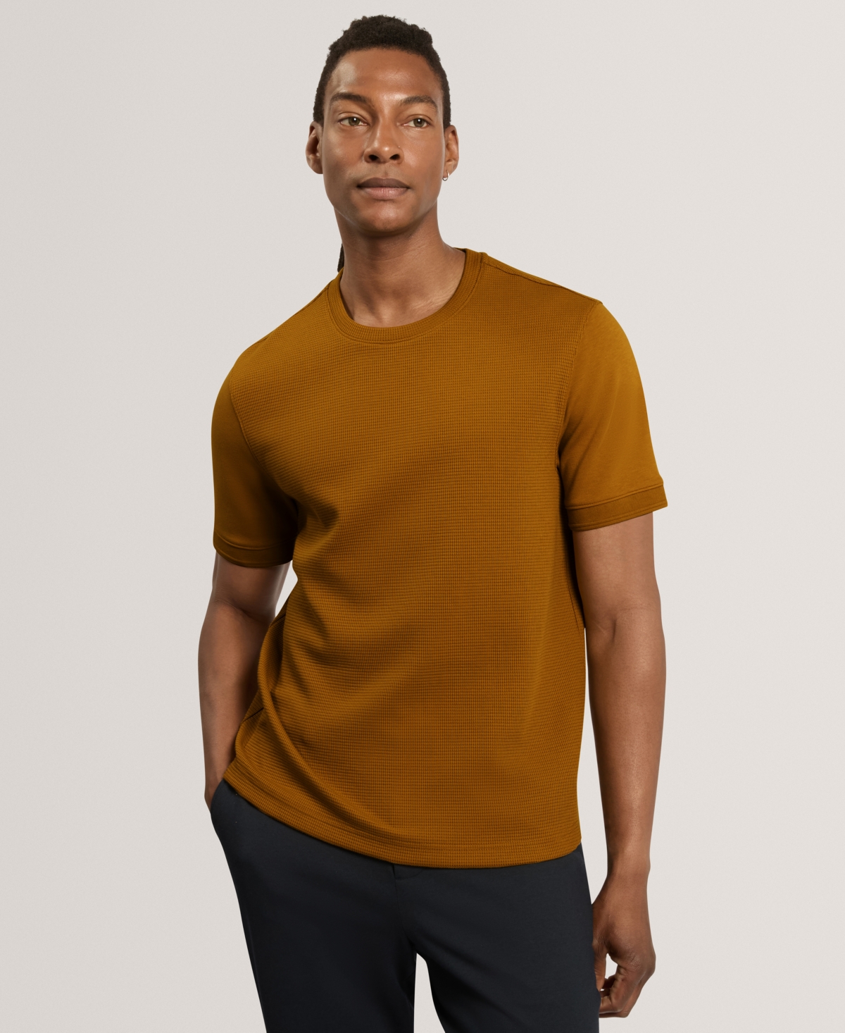 Click here for Ted Baker Mens Fultton Waffle Textured Crewneck T-... prices