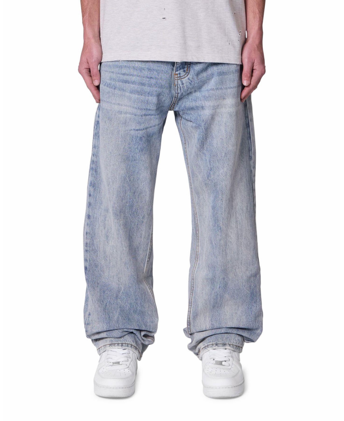 Click here for mnml Mens Ultra Baggy Jeans - Blue prices