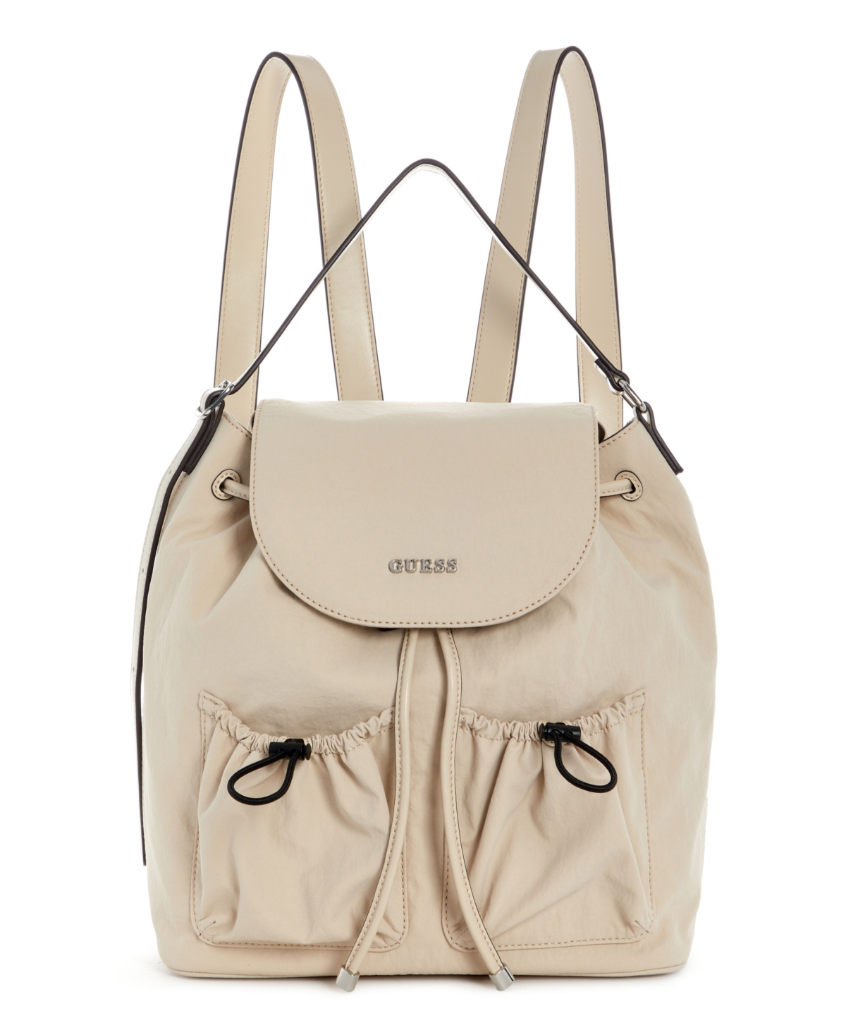 Click here for Guess Sage Medium Flap Backpack Messenger - Stone prices