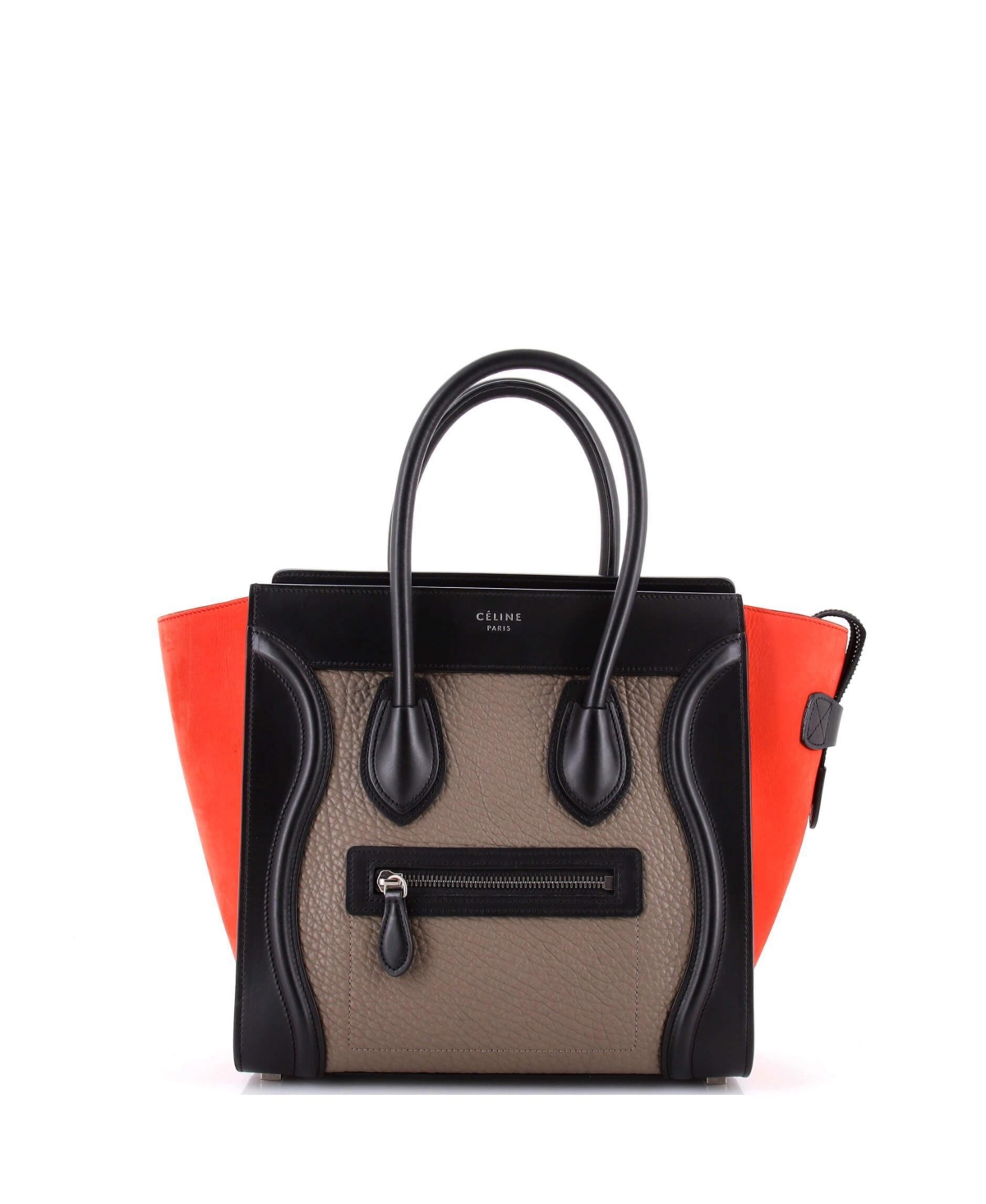 Click here for Pre-Owned Celine Micro Tricolor Luggage Bag Leathe... prices