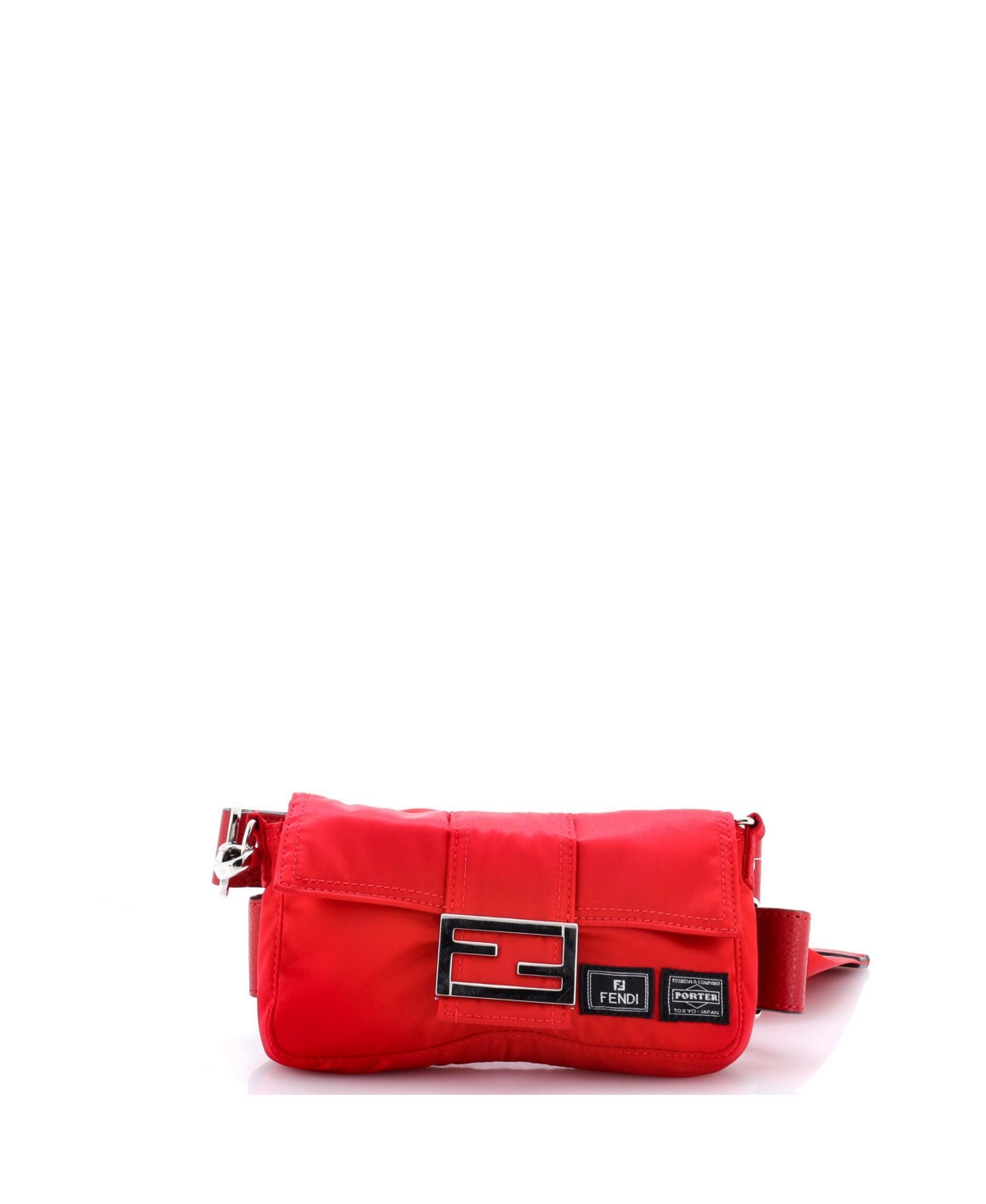 Click here for Pre-Owned Fendi Mini Porter Baguette Bag Nylon - R... prices