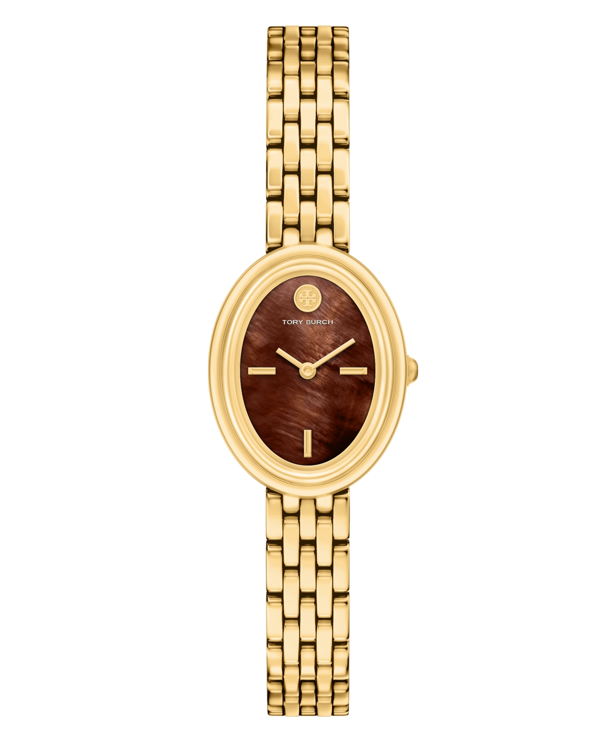 Click here for Tory Burch Womens Oval Gold-Tone Stainless Steel W... prices