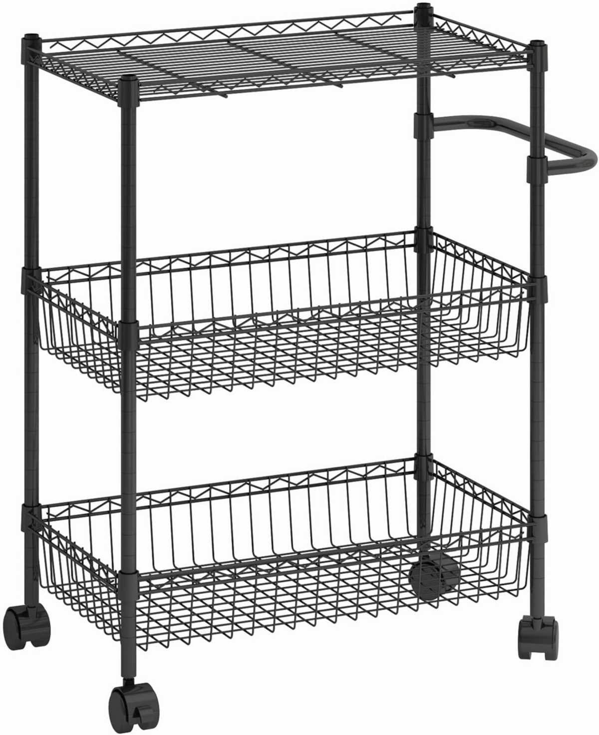 Click here for gaomon 3-Tier Rolling Storage Cart Adjustable Meta... prices