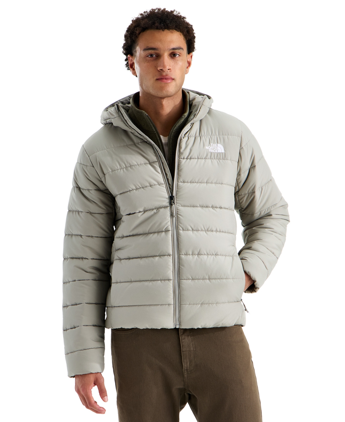 Click here for The North Face Mens Aconcagua Hooded Jacket - Ston... prices