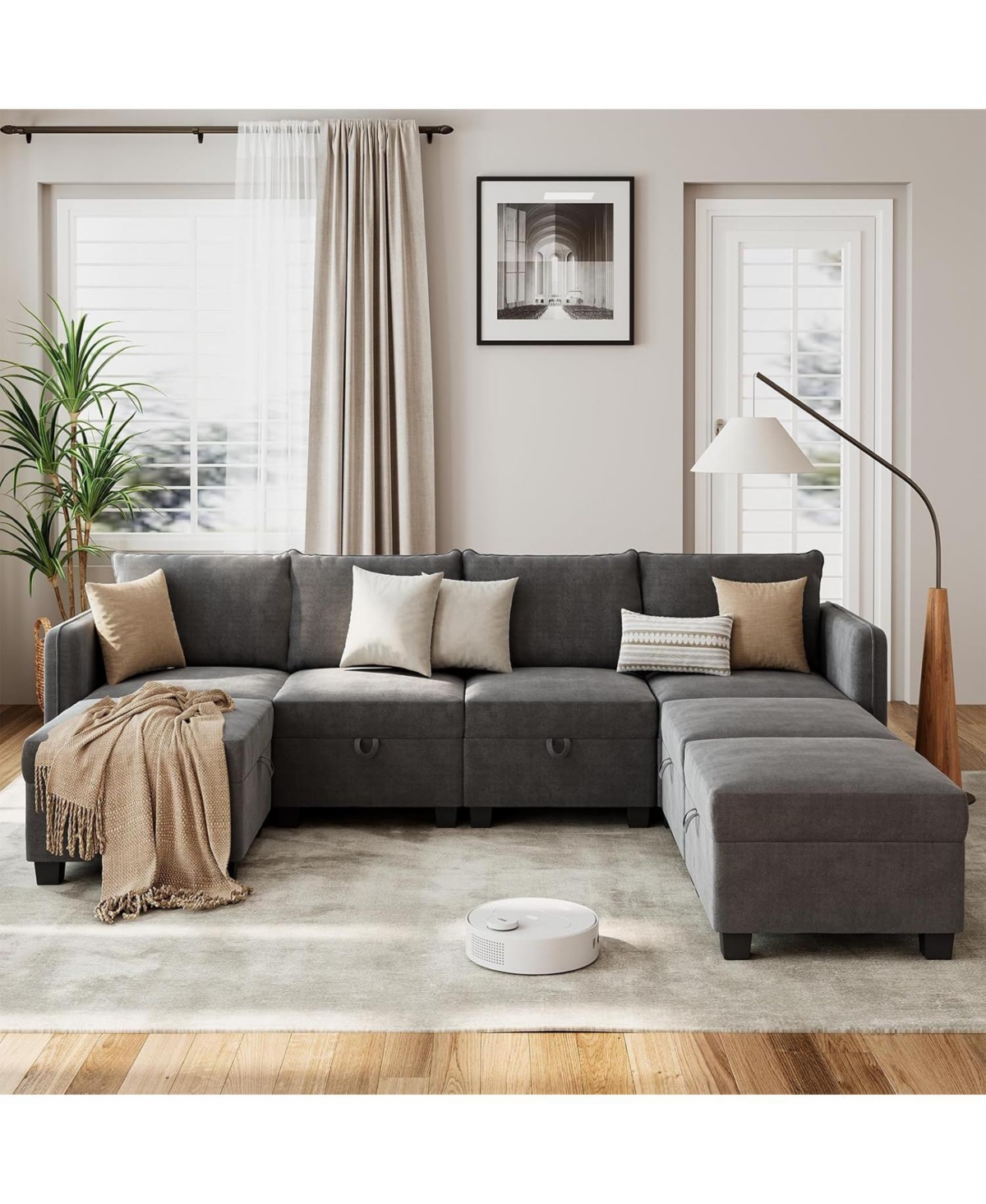 Click here for gaomon 111 Modular Sectional Sleeper Sofa Bed  7-S... prices