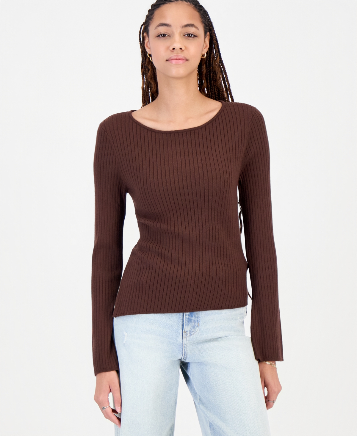 Click here for Hooked Up by Iot Juniors Asymmetric-Hem Boat-Neck... prices